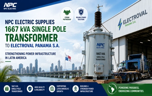 NPC Electric Supplies 1667 kVA Single Pole Transformer to Panama